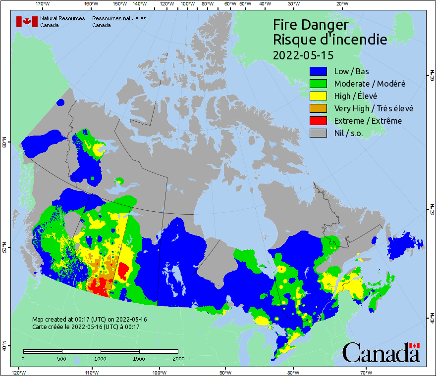 Canadian Wildland Fire Information System | Fire Weather Maps