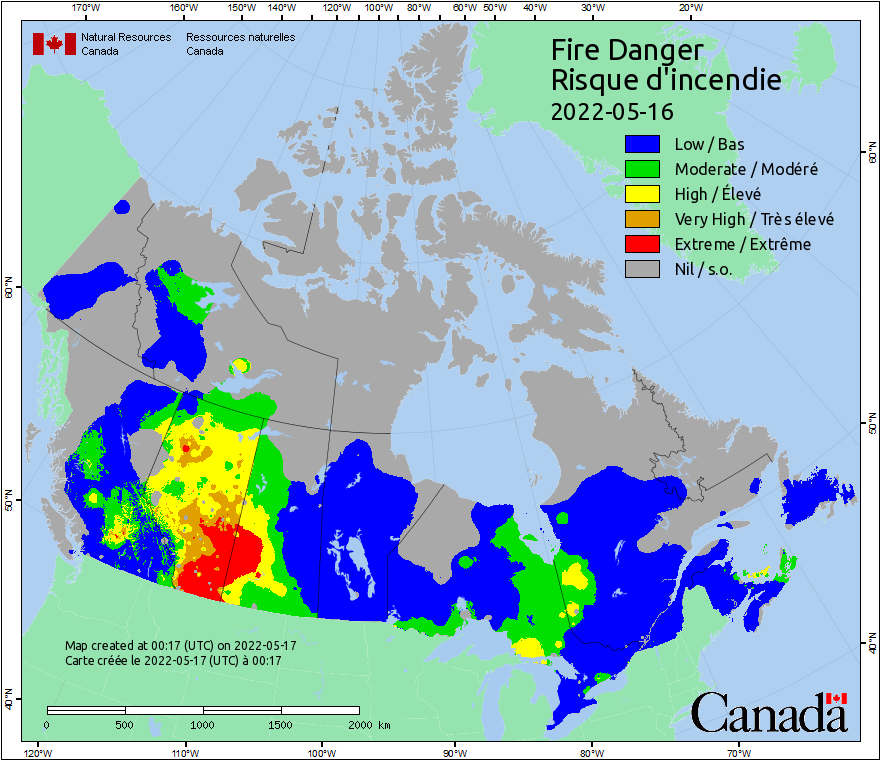 Canadian Wildland Fire Information System | Fire Weather Maps