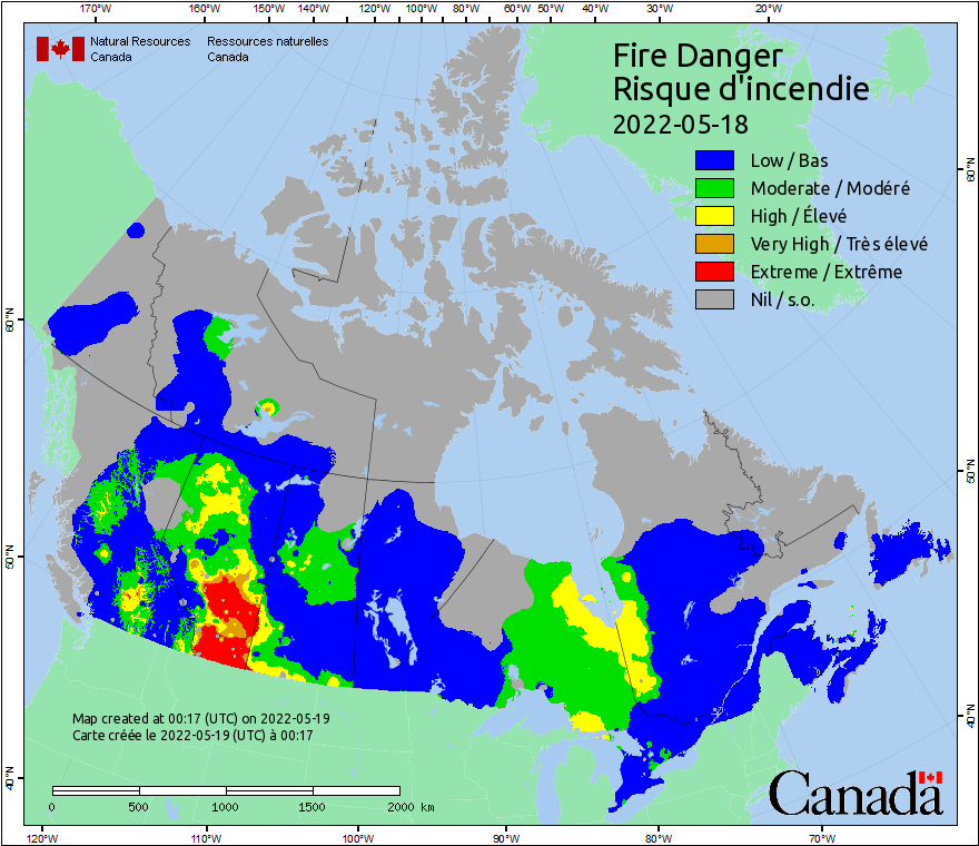 Canadian Wildland Fire Information System | Fire Weather Maps