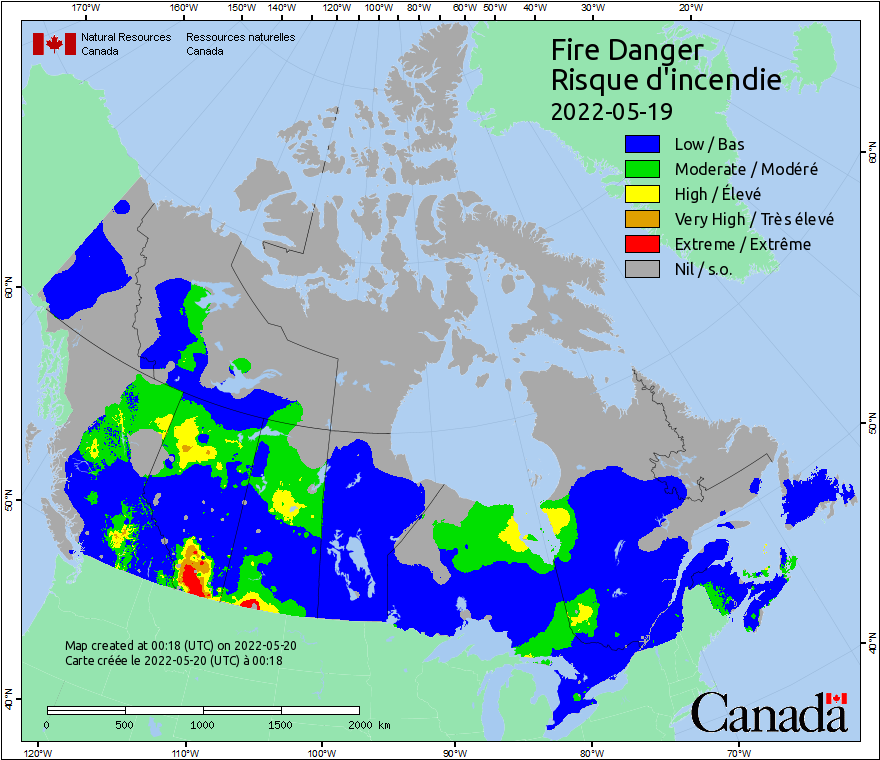Canadian Wildland Fire Information System | Fire Weather Maps