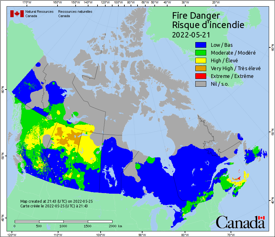 Canadian Wildland Fire Information System | Fire Weather Maps