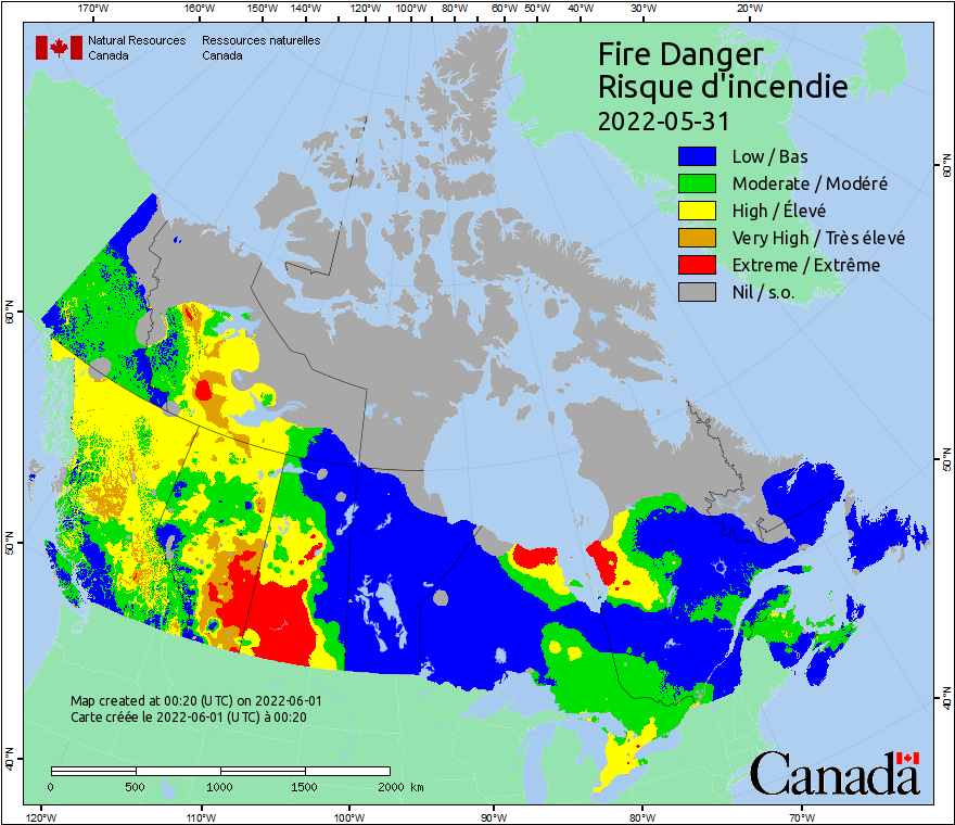 Canadian Wildland Fire Information System | Fire Weather Maps