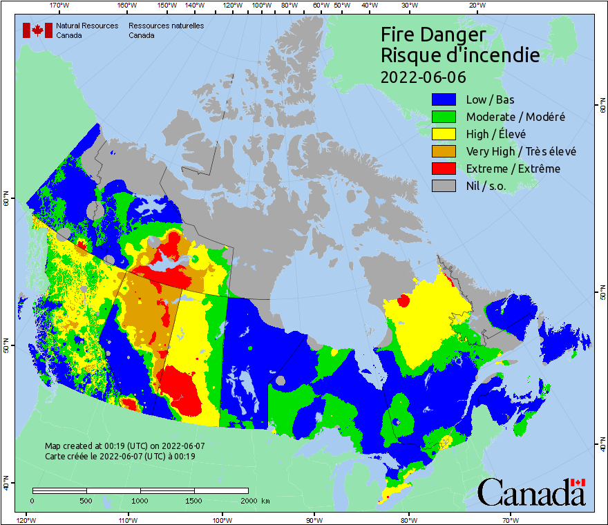 Canadian Wildland Fire Information System | Fire Weather Maps