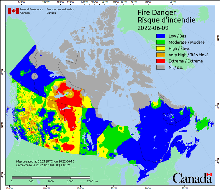 Canadian Wildland Fire Information System | Fire Weather Maps