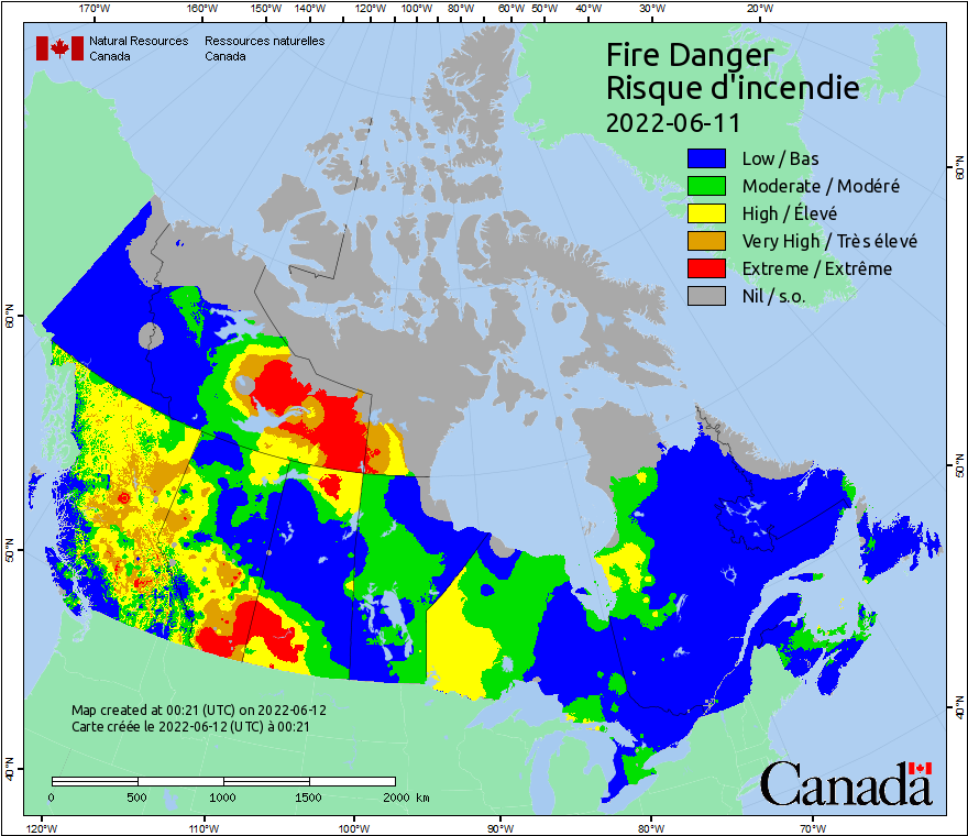 Canadian Wildland Fire Information System | Fire Weather Maps