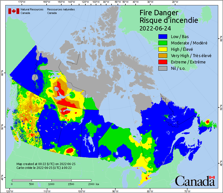Canadian Wildland Fire Information System | Fire Weather Maps