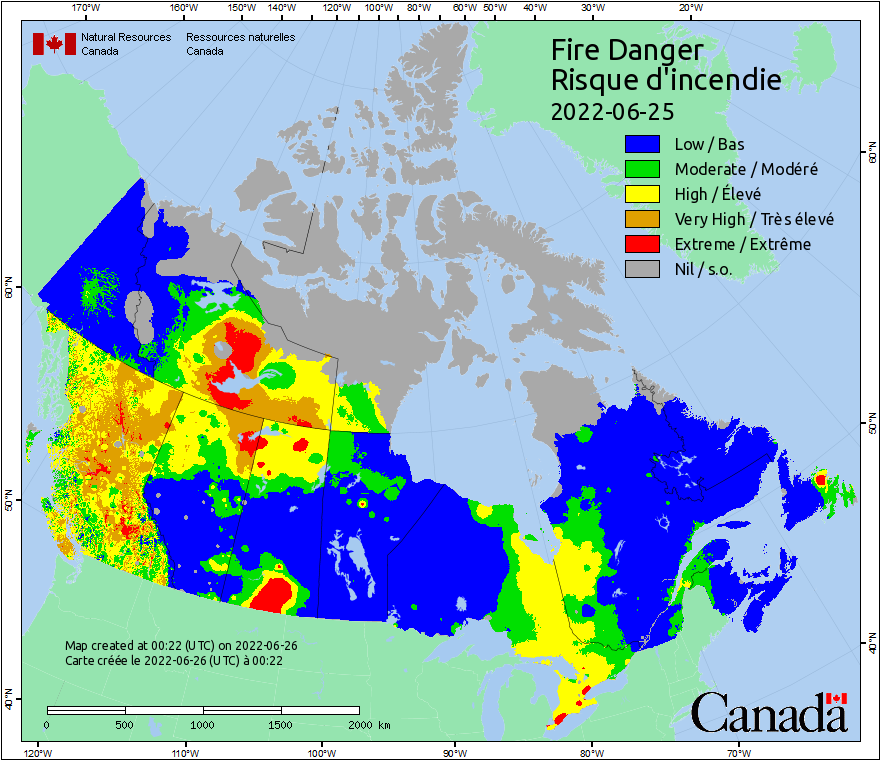 Canadian Wildland Fire Information System | Fire Weather Maps