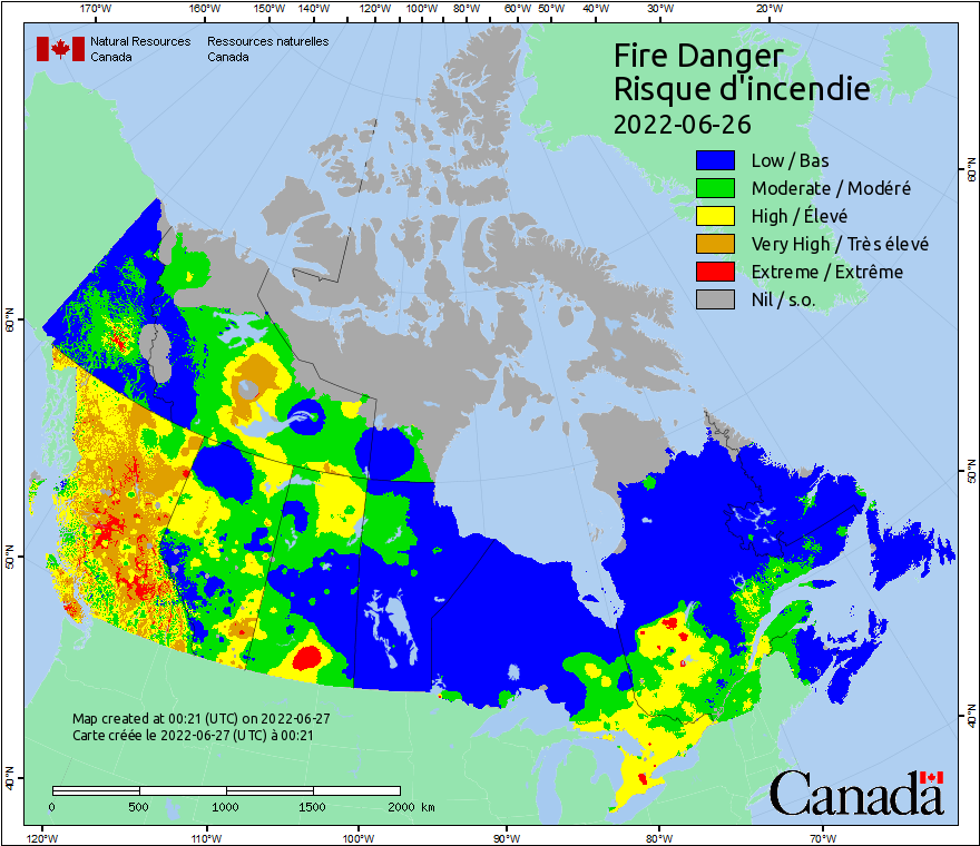 Canadian Wildland Fire Information System | Fire Weather Maps