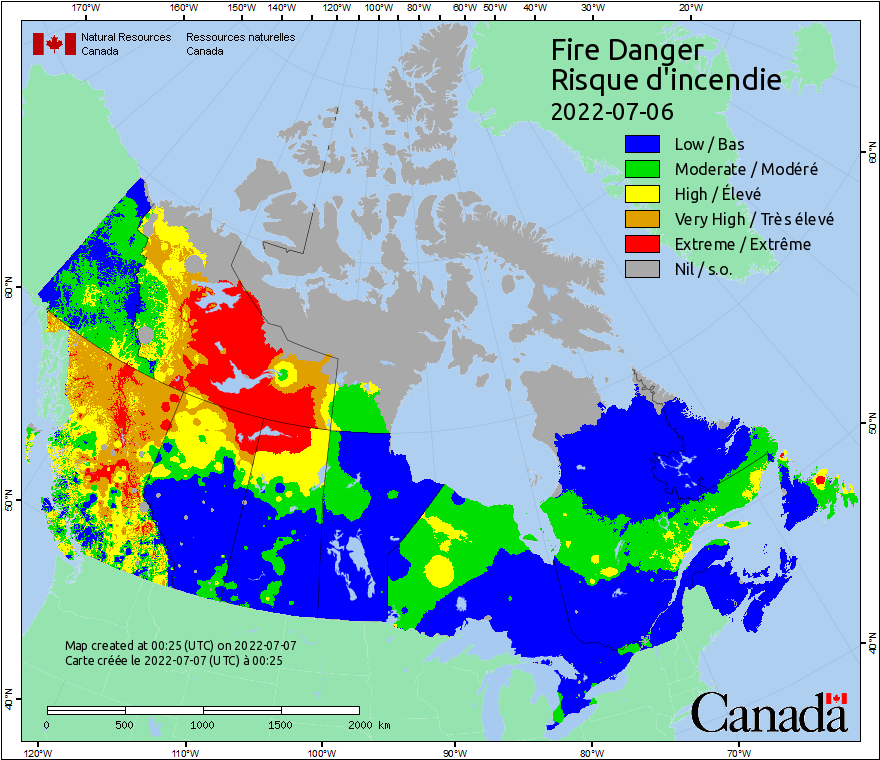 Canadian Wildland Fire Information System | Fire Weather Maps
