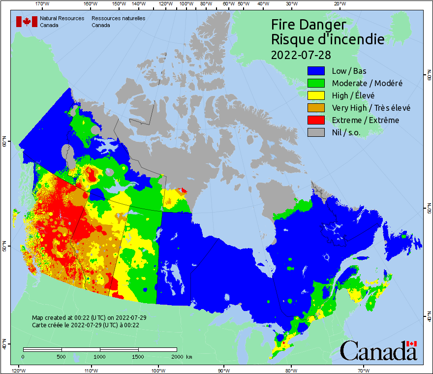 Canadian Wildland Fire Information System | Fire Weather Maps