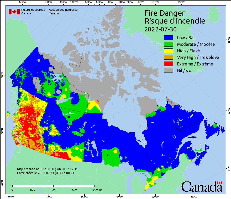 Canadian Wildland Fire Information System | Fire Weather Maps