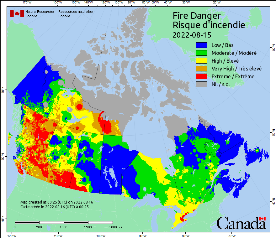 Canadian Wildland Fire Information System | Fire Weather Maps