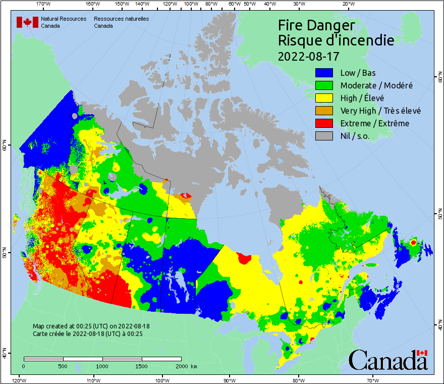 Canadian Wildland Fire Information System | Fire Weather Maps
