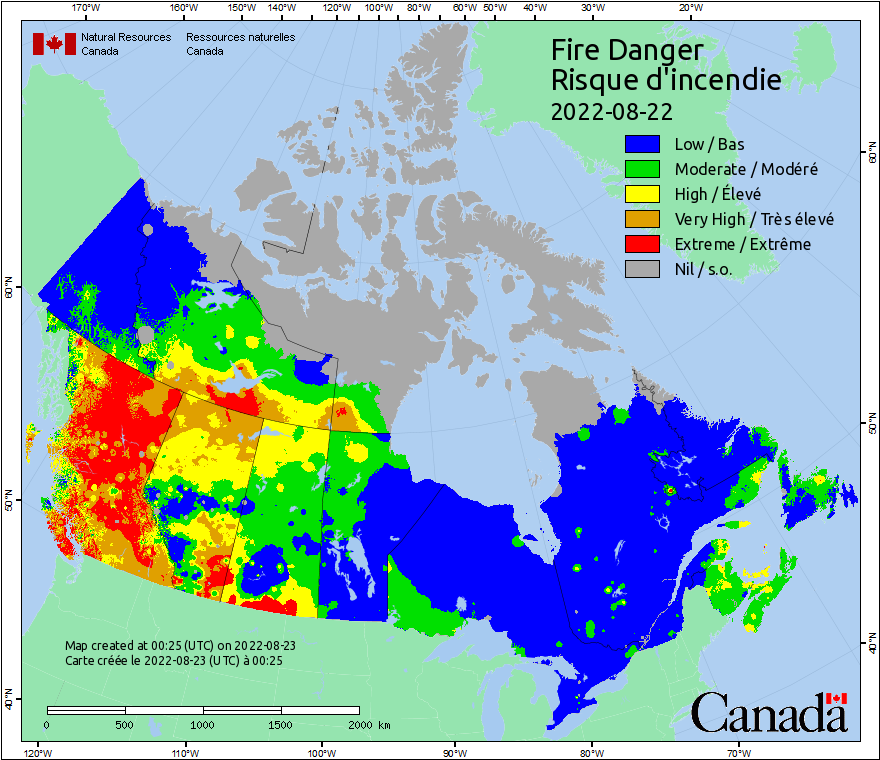 Canadian Wildland Fire Information System | Fire Weather Maps