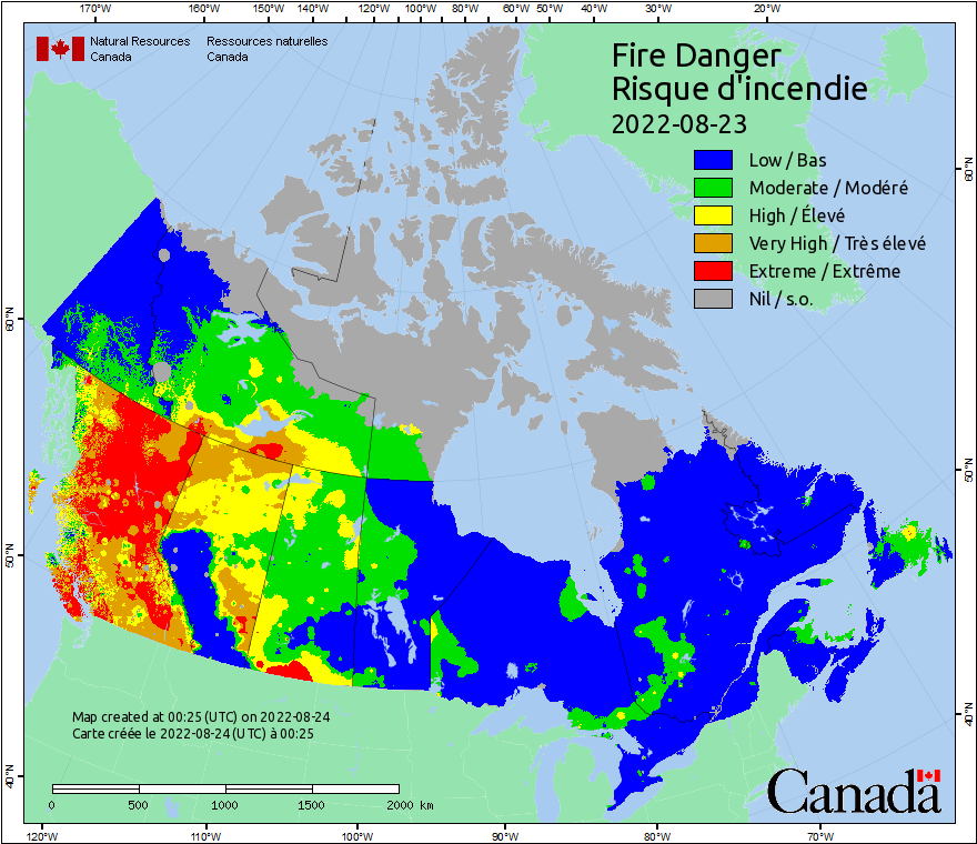 Canadian Wildland Fire Information System | Fire Weather Maps