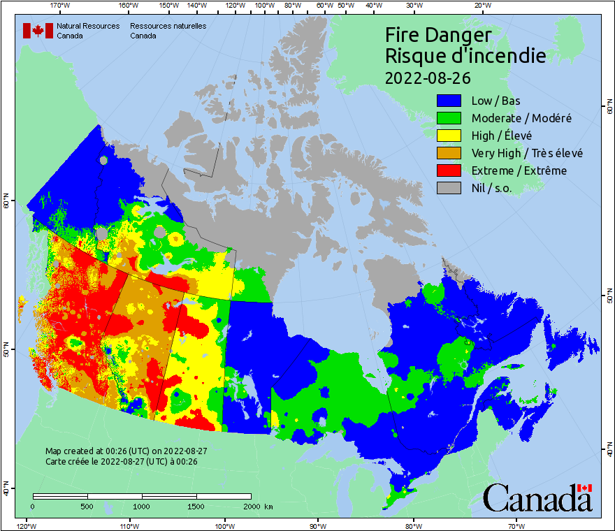 Canadian Wildland Fire Information System | Fire Weather Maps