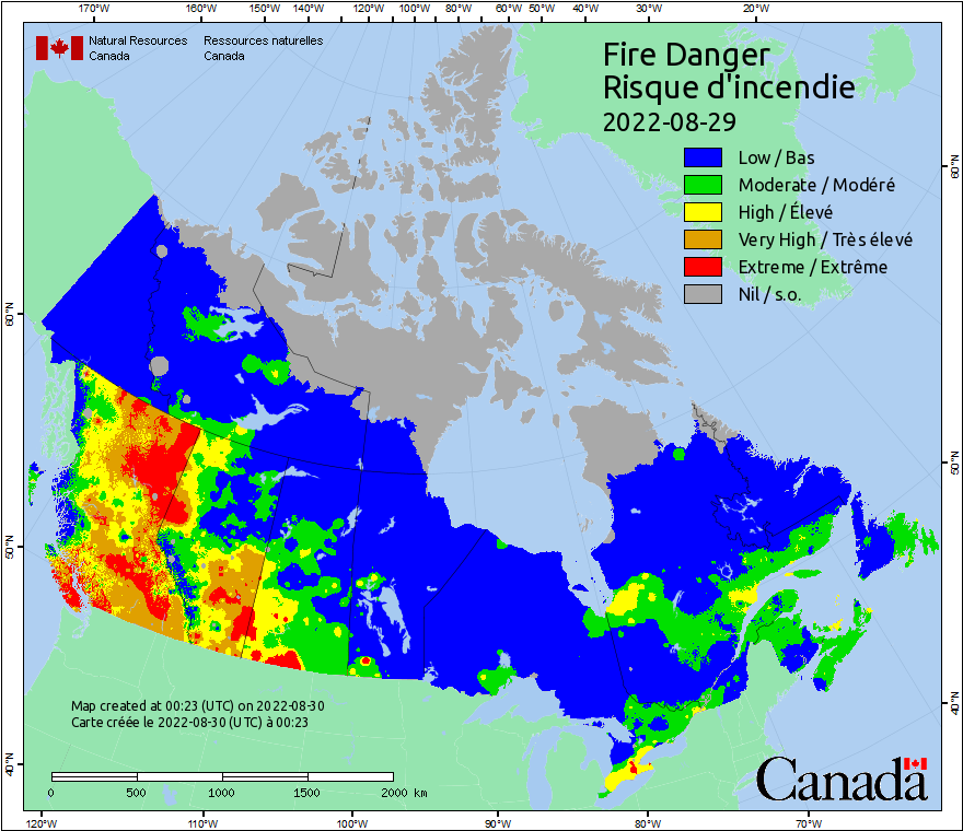 Canadian Wildland Fire Information System | Fire Weather Maps