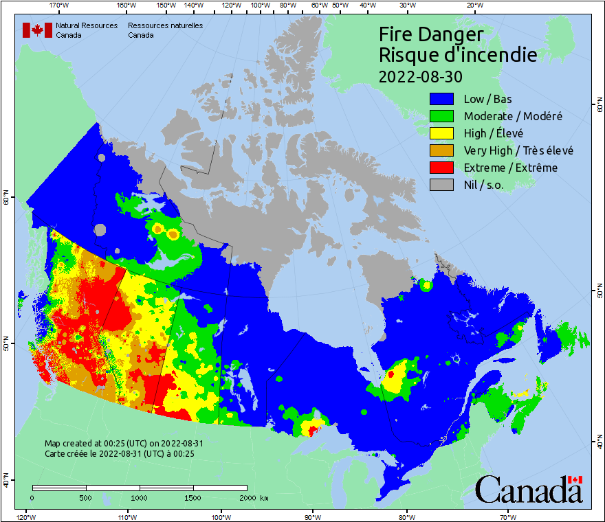Canadian Wildland Fire Information System | Fire Weather Maps
