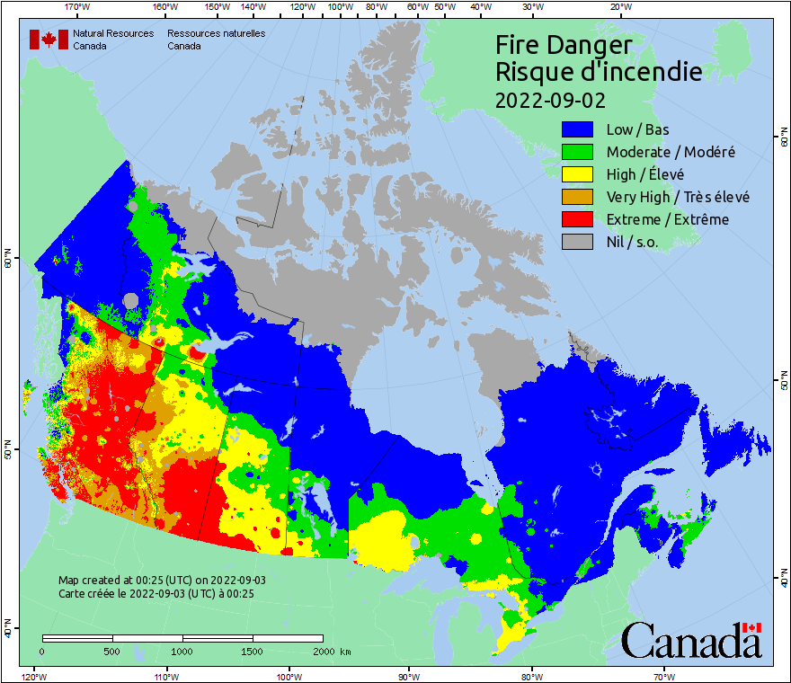 Canadian Wildland Fire Information System | Fire Weather Maps