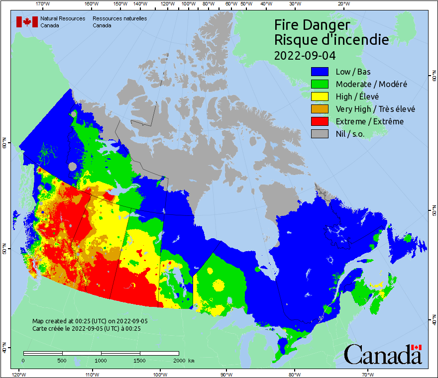 Canadian Wildland Fire Information System | Fire Weather Maps