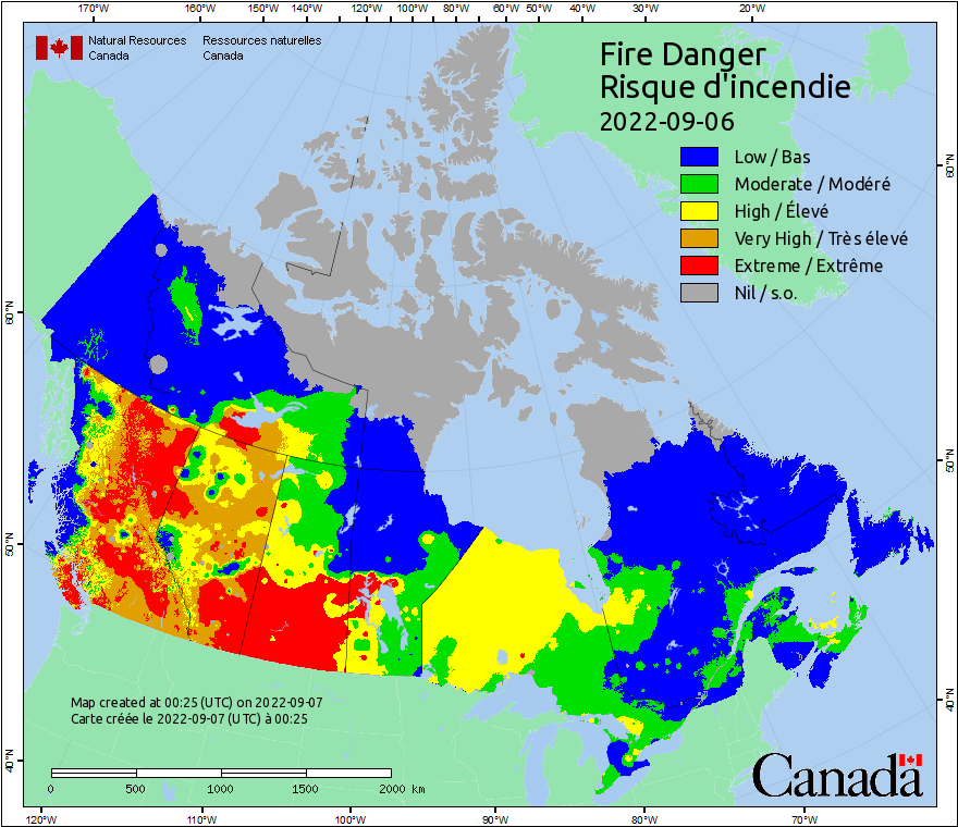 Canadian Wildland Fire Information System | Fire Weather Maps
