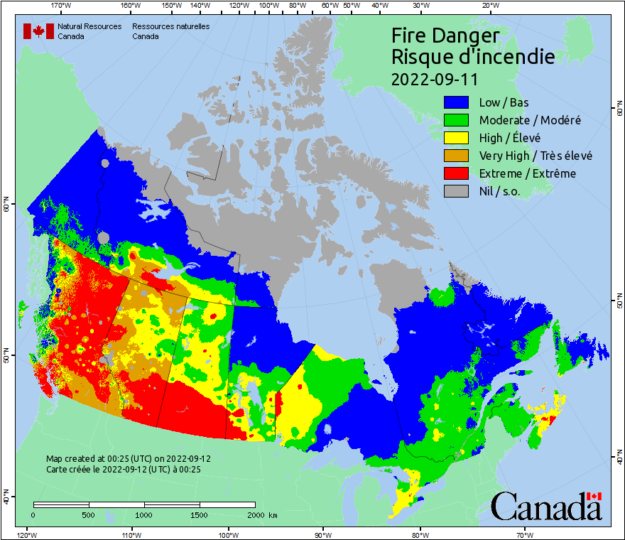 Canadian Wildland Fire Information System | Fire Weather Maps