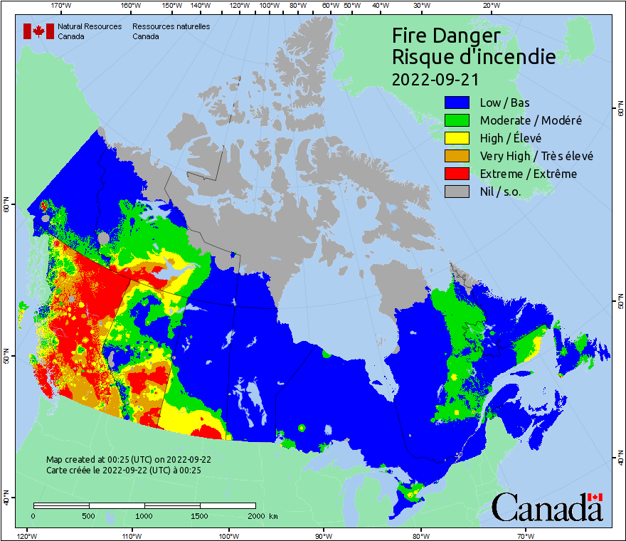 Canadian Wildland Fire Information System | Fire Weather Maps
