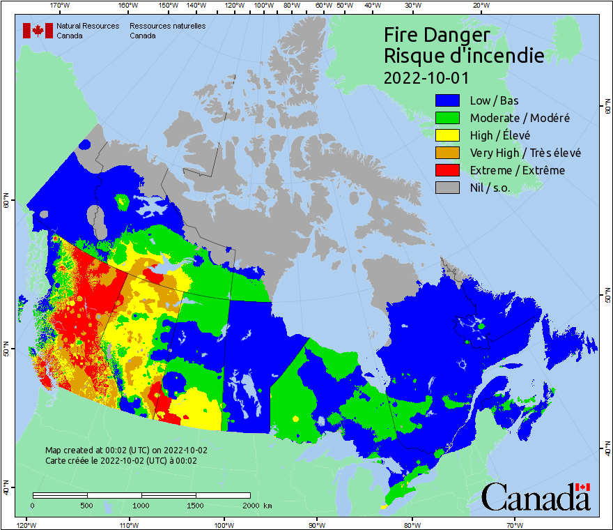 Canadian Wildland Fire Information System | Fire Weather Maps