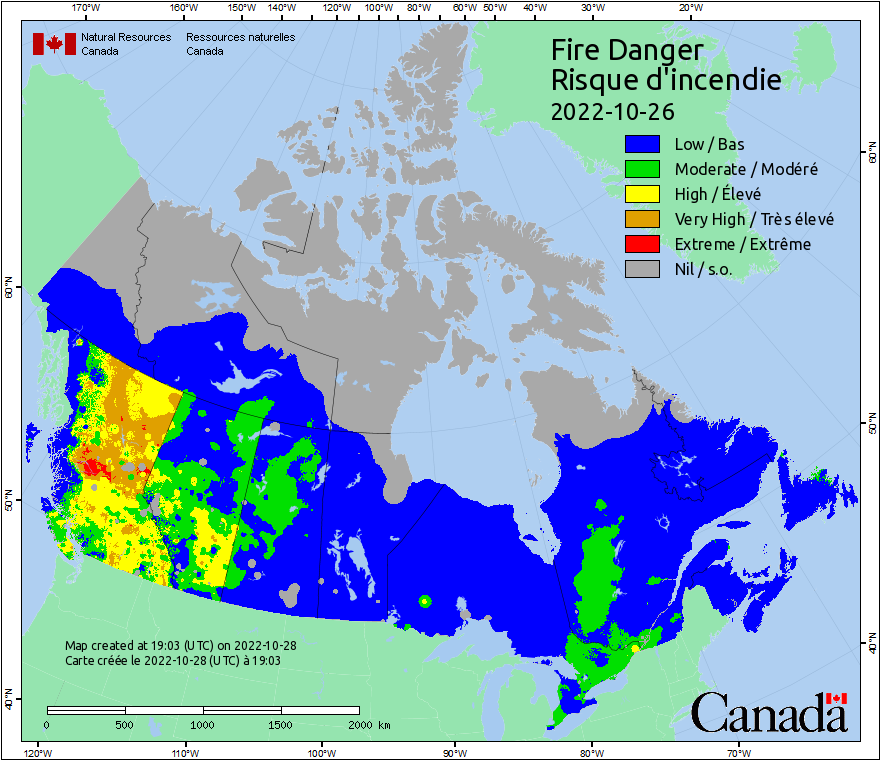 Canadian Wildland Fire Information System | Fire Weather Maps