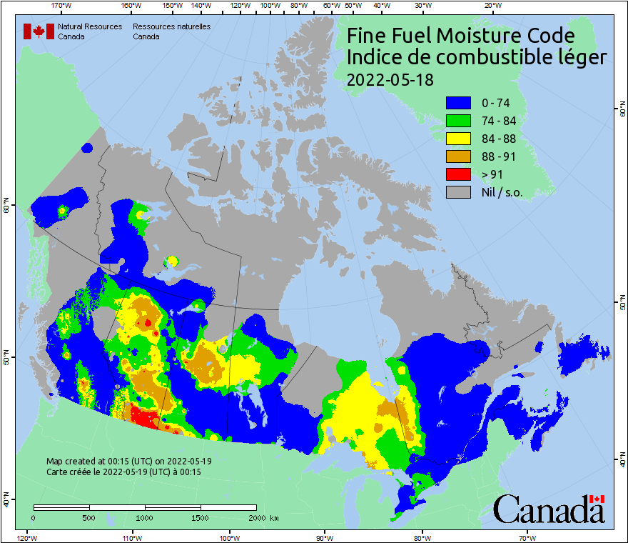 Canadian Wildland Fire Information System | Fire Weather Maps