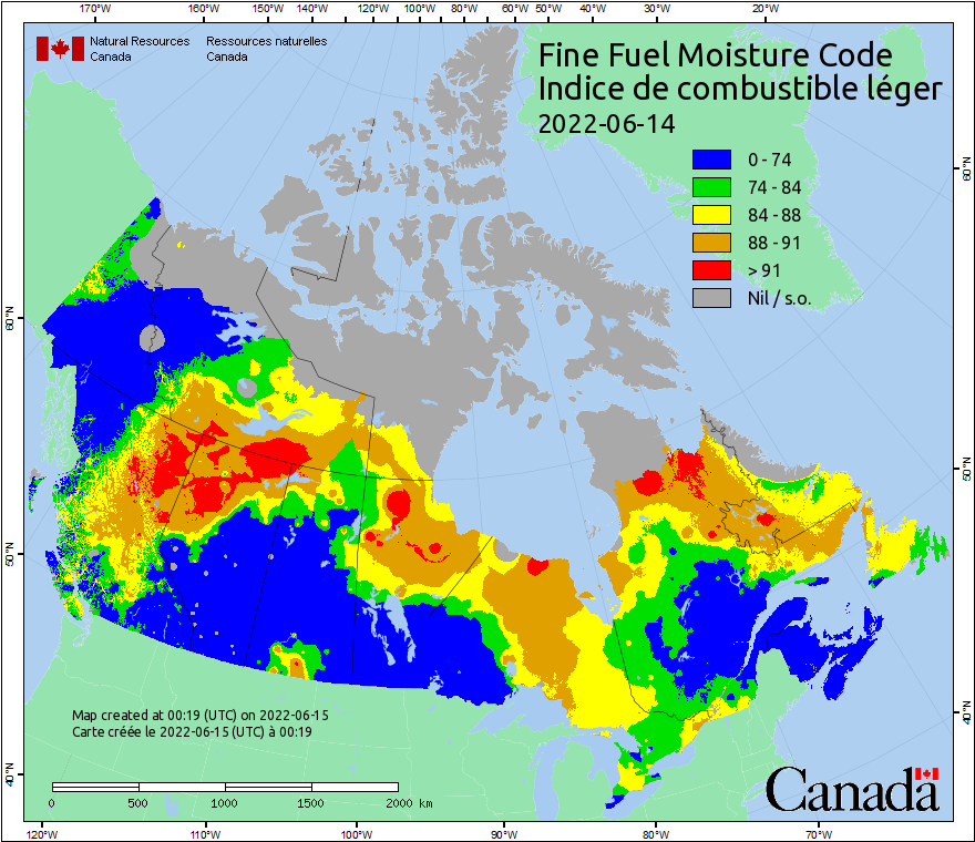 Canadian Wildland Fire Information System | Fire Weather Maps
