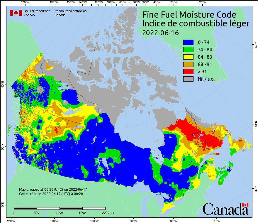 Canadian Wildland Fire Information System | Fire Weather Maps