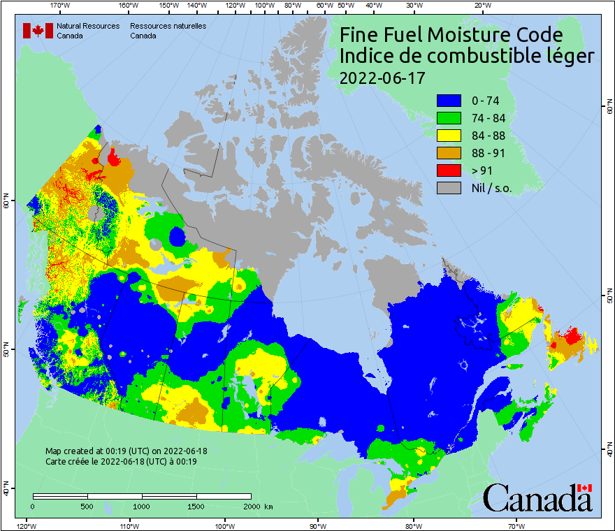 Canadian Wildland Fire Information System | Fire Weather Maps