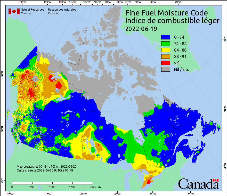 Canadian Wildland Fire Information System | Fire Weather Maps