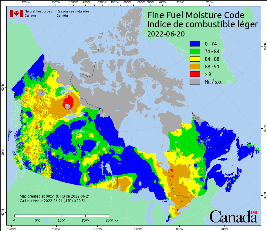 Canadian Wildland Fire Information System | Fire Weather Maps
