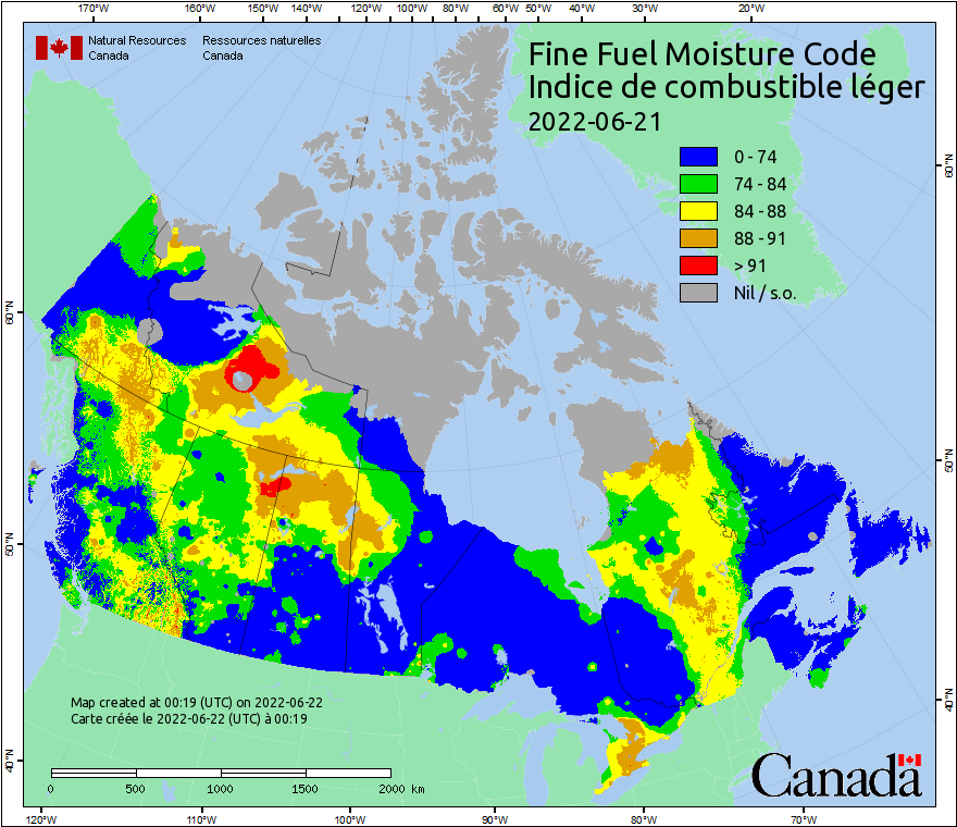 Canadian Wildland Fire Information System | Fire Weather Maps