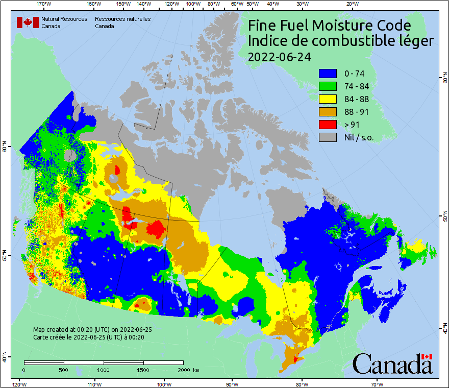 Canadian Wildland Fire Information System | Fire Weather Maps