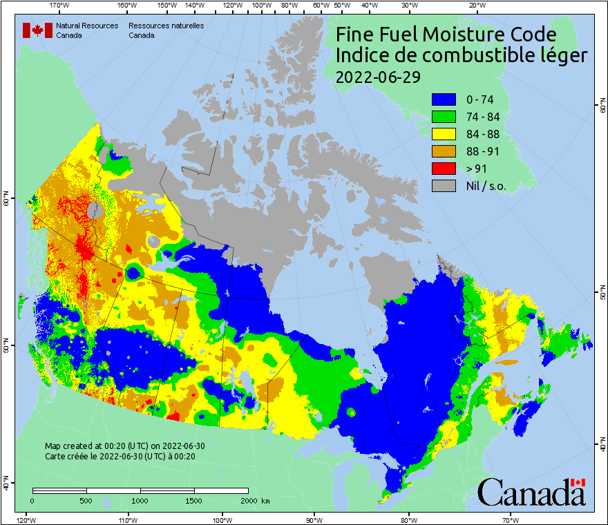 Canadian Wildland Fire Information System | Fire Weather Maps
