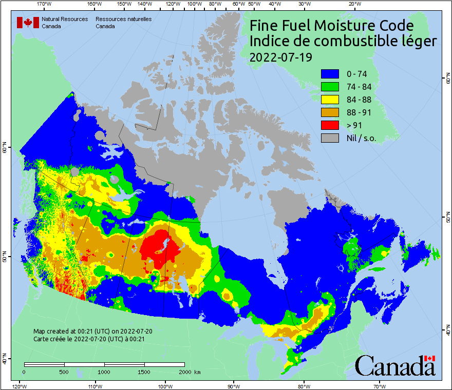 Canadian Wildland Fire Information System | Fire Weather Maps
