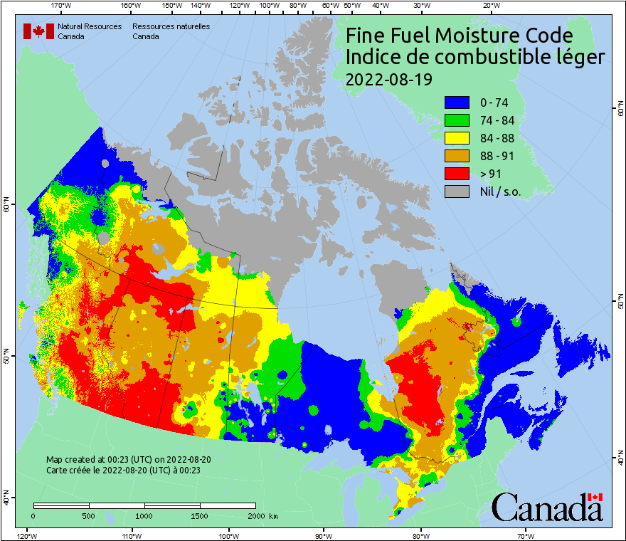 Canadian Wildland Fire Information System | Fire Weather Maps