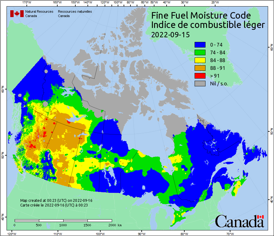 Canadian Wildland Fire Information System | Fire Weather Maps