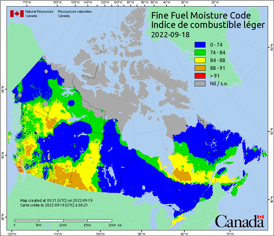 Canadian Wildland Fire Information System | Fire Weather Maps