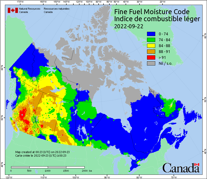 Canadian Wildland Fire Information System | Fire Weather Maps