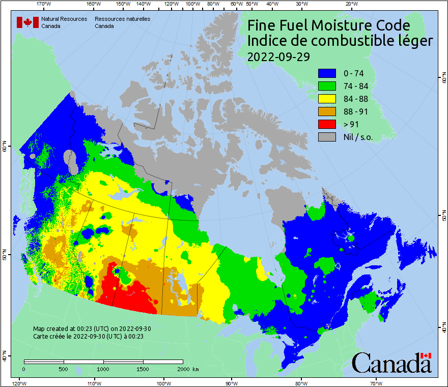 Canadian Wildland Fire Information System | Fire Weather Maps