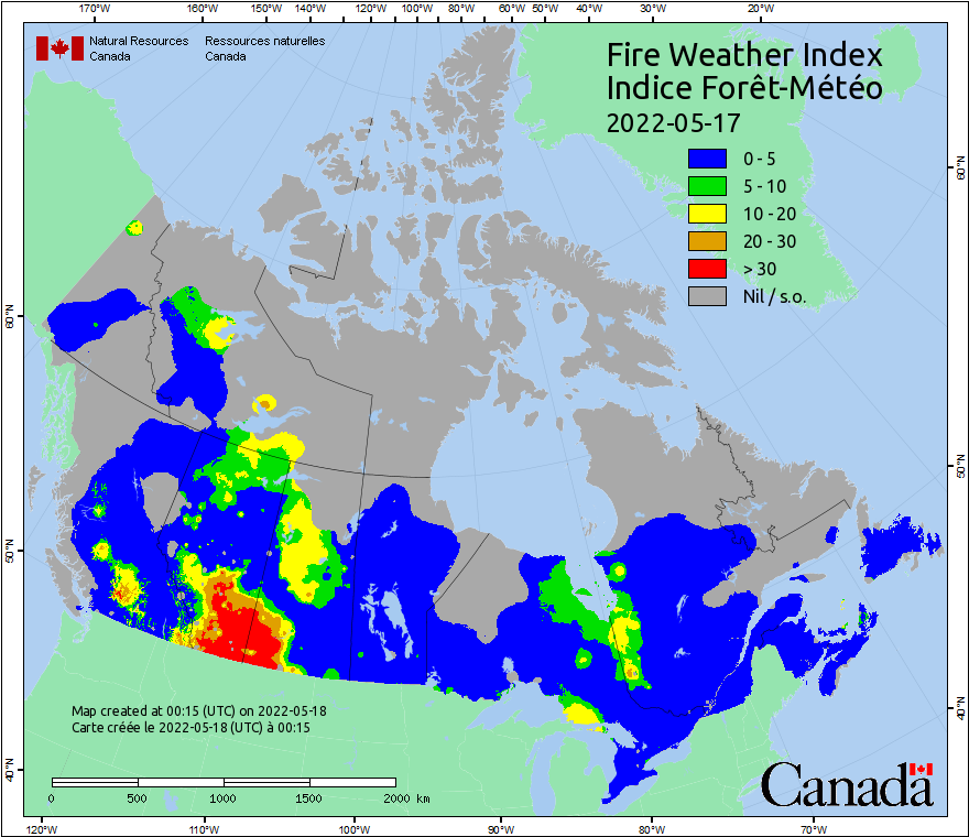 Canadian Wildland Fire Information System | Fire Weather Maps