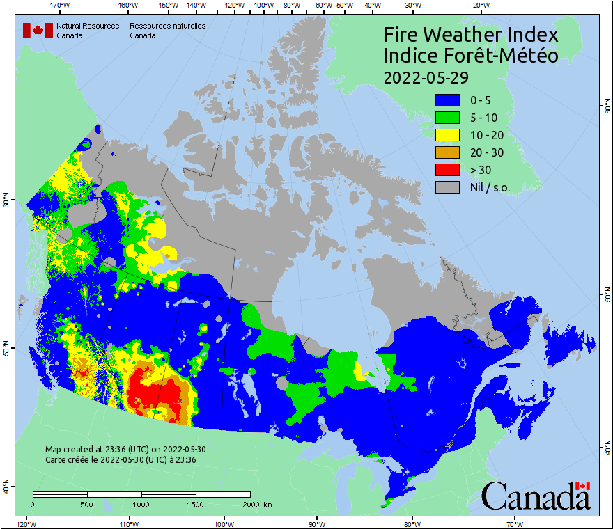 Canadian Wildland Fire Information System | Fire Weather Maps