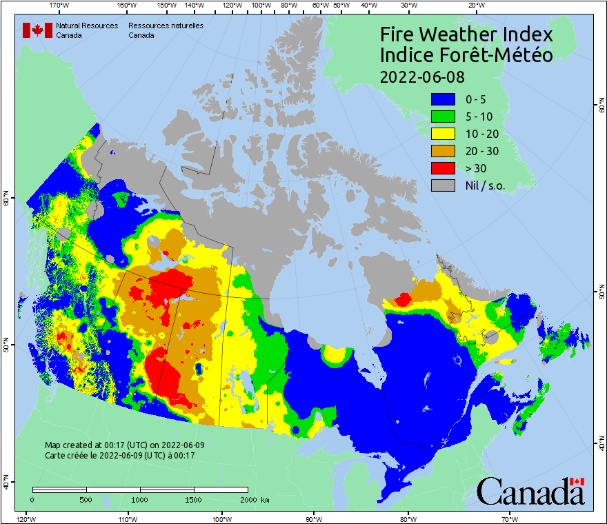 Canadian Wildland Fire Information System | Fire Weather Maps