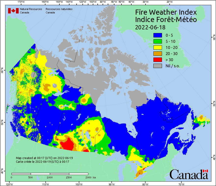 Canadian Wildland Fire Information System | Fire Weather Maps