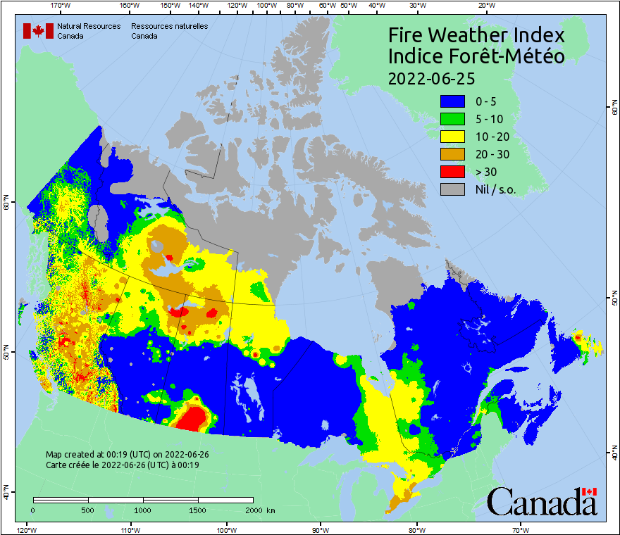 Canadian Wildland Fire Information System | Fire Weather Maps