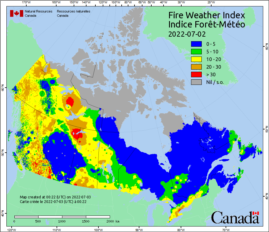 Canadian Wildland Fire Information System | Fire Weather Maps